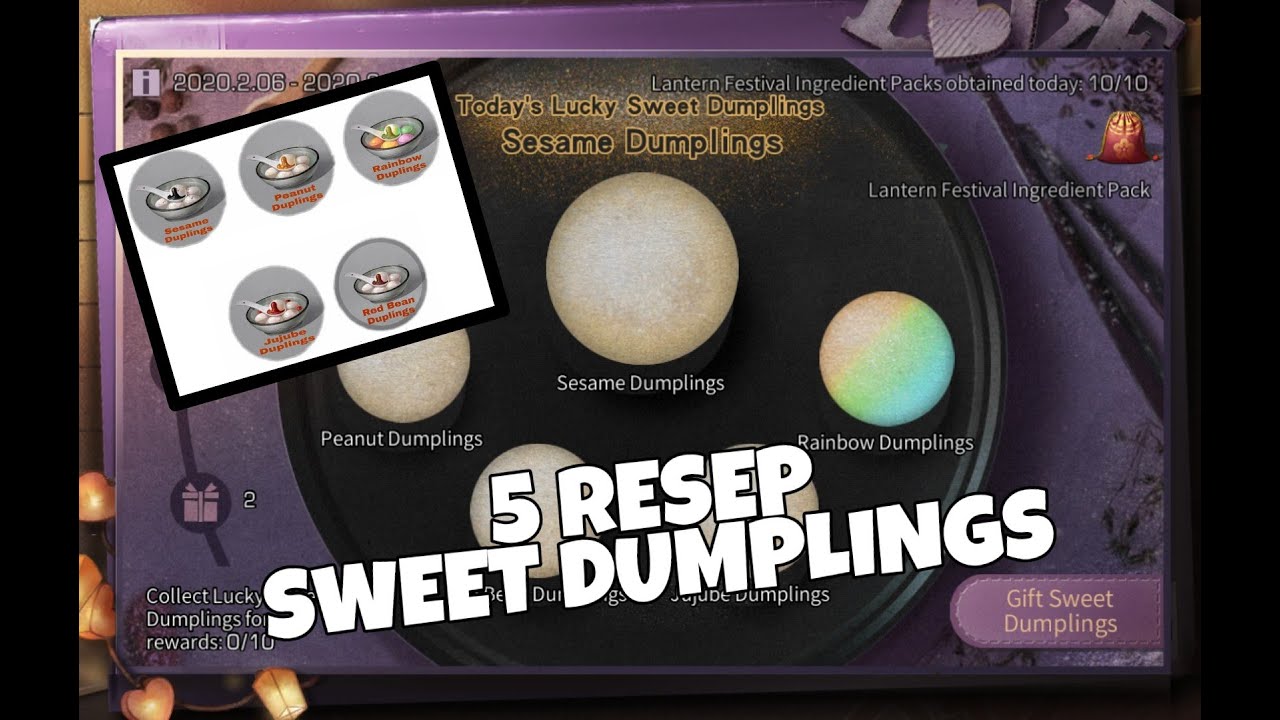 LIFE AFTER RESEP SWEET DUMPLINGS SESAMES - YouTube