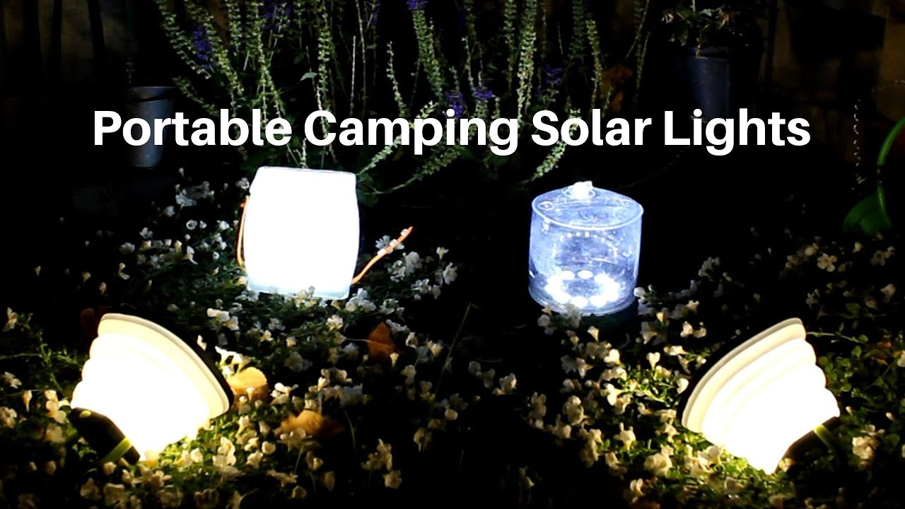Portable Camping Solar Lights - YouTube