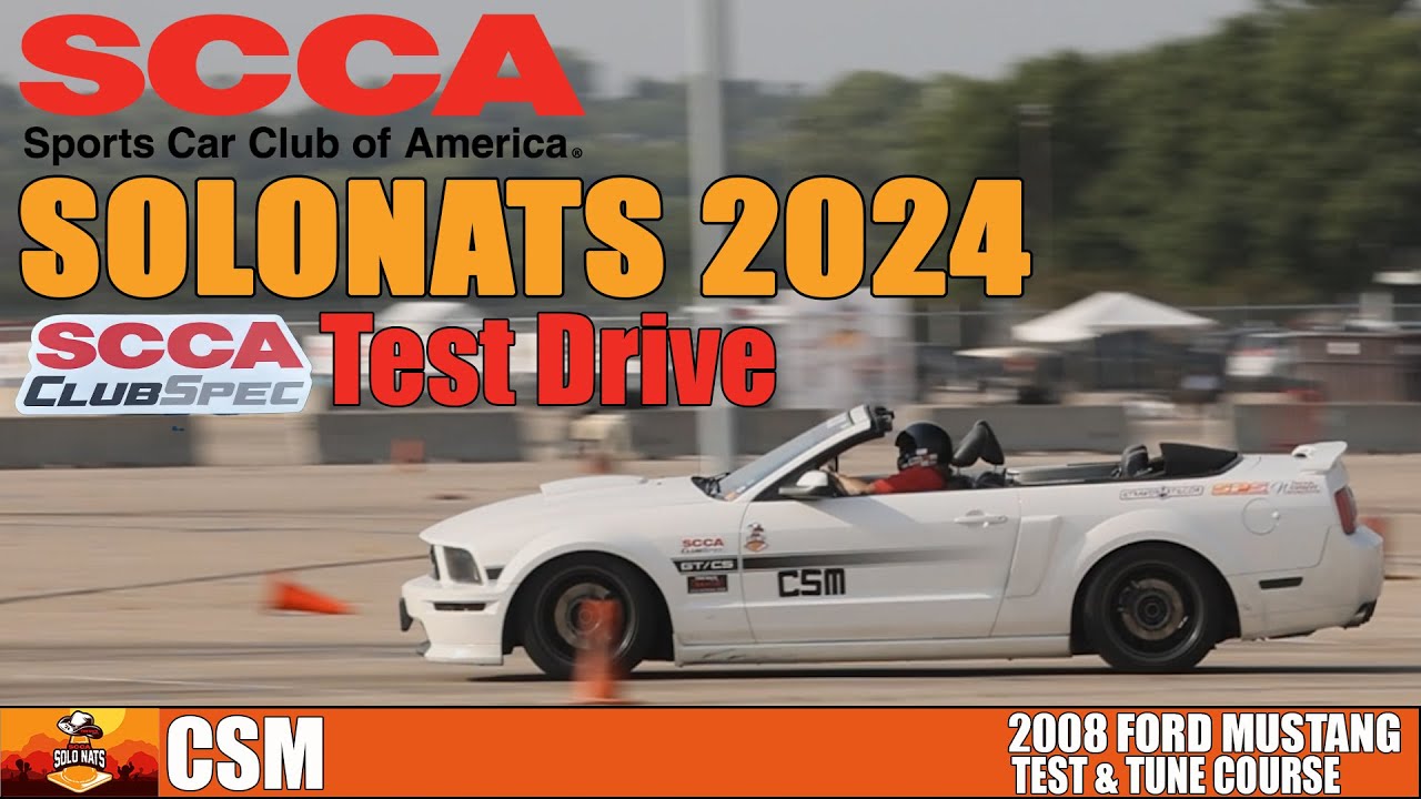 A Club Spec Mustang on the Test & Tune track for the SCCA Club Spec ...