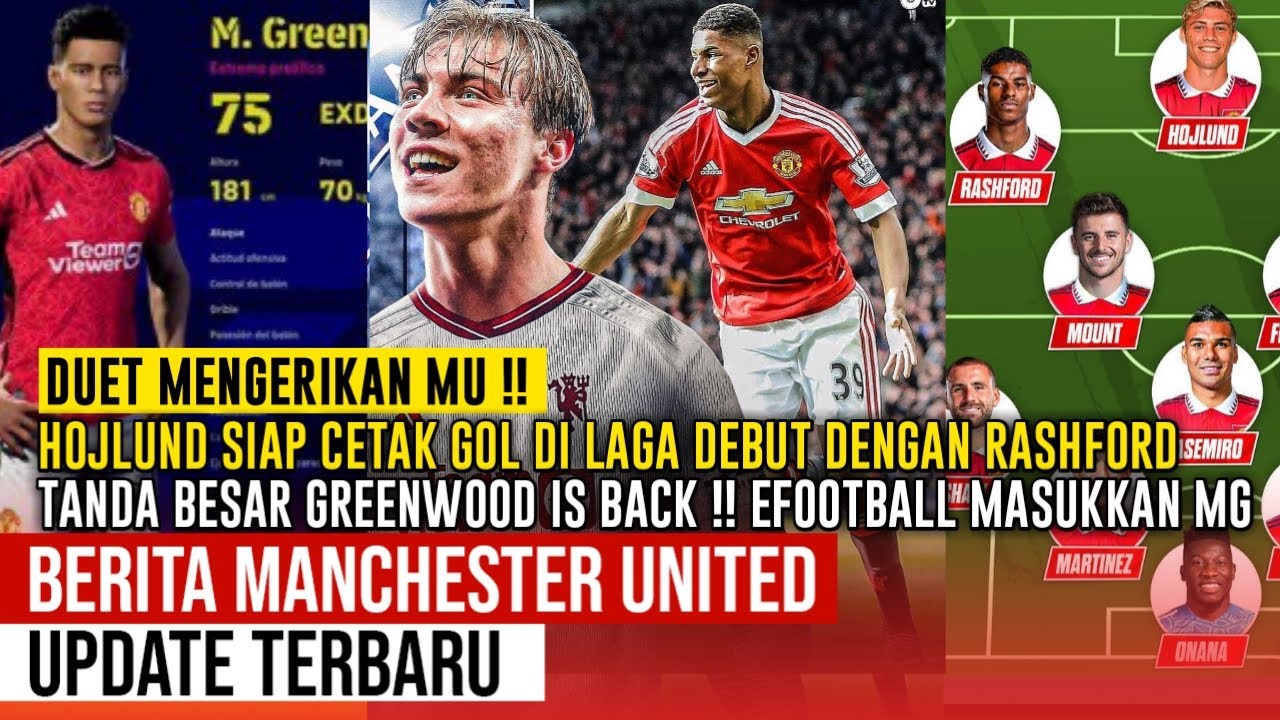 DI PANTAU TEN HAG LATIHAN KERAS DUET RASMUS HOJLUD & RASHFORD 🥵 KODE ...