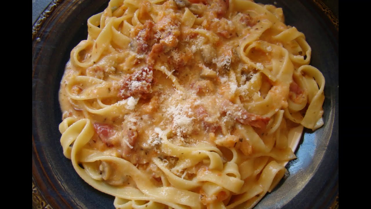 Parma Ham & Mushroom Pasta - YouTube