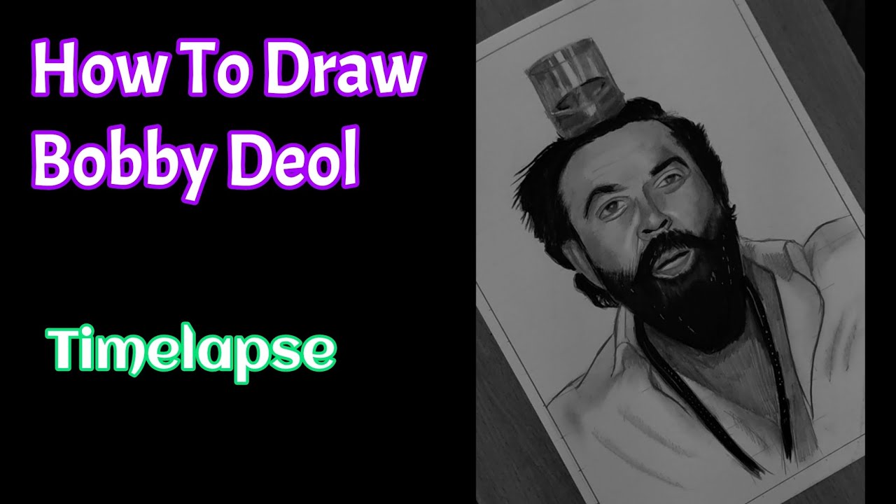 How To Draw Bobby Deol from Animal (Timelapse) #jamalkudu #bobbydeol # ...