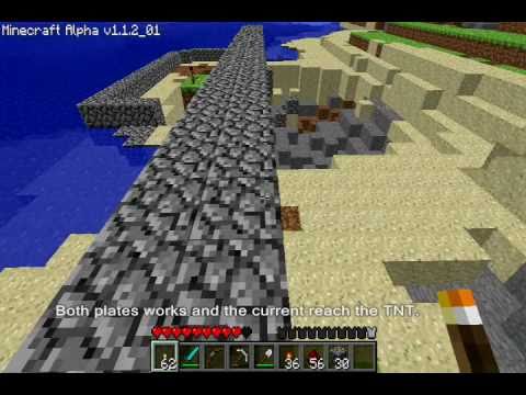 Minecraft : Exploding bridge - YouTube