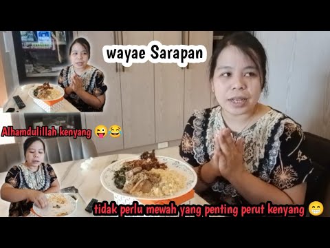 Wayae mangan Sarapan part 36 nasi empok sayur blendrang 😁😂😜🤲🤭 - YouTube