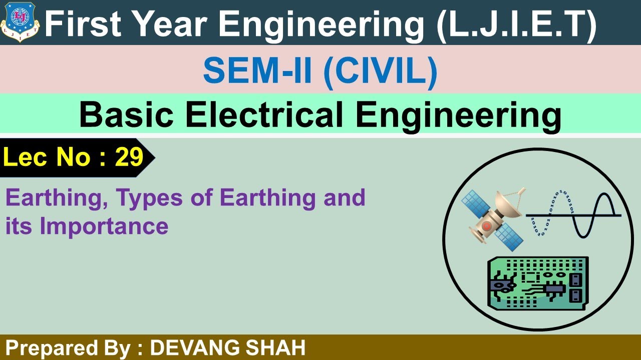 Lec-29 Earthing and Types of Earthing| Basic Electrical Engineering ...