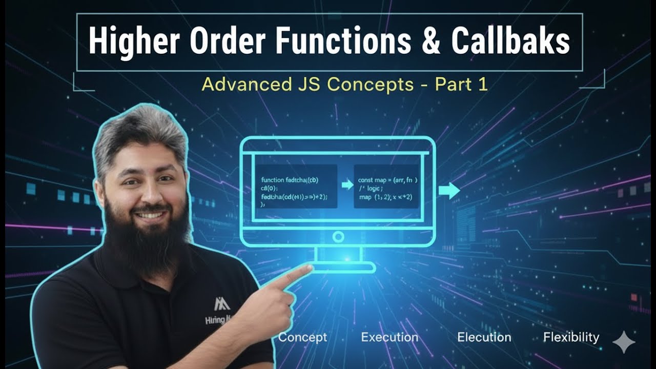 JavaScript | Higher Order Functions & Callbacks – Part 1 | Batch 16 - YouTube