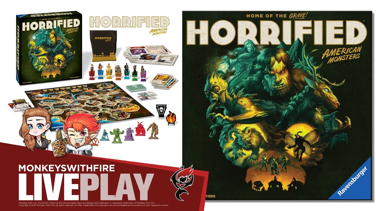 HORRIFIED: AMERICAN MONSTERS - RAVENSBURGER | BOARD GAME LIVE PLAY ...