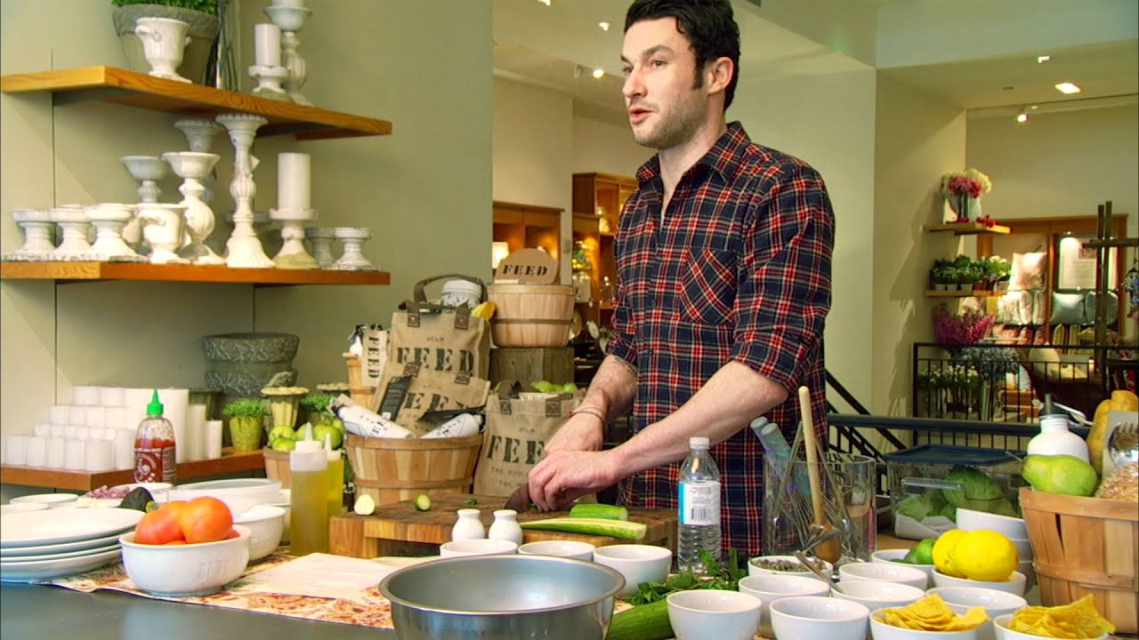 Pottery Barn FEED Demo with Chef Sam Talbot - YouTube