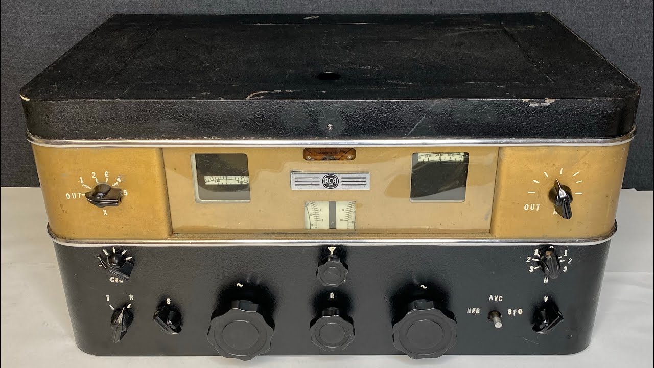 RCA AR-77 General Purpose Communications Receiver Radio - YouTube