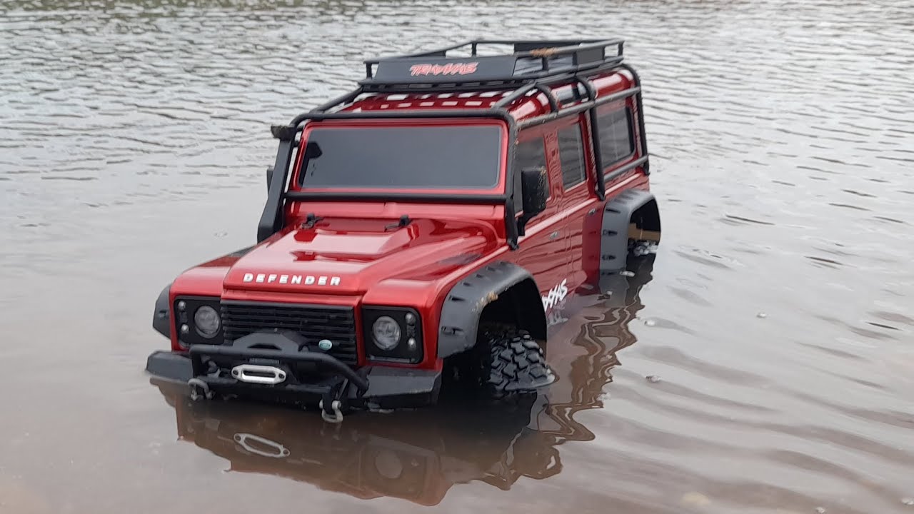 Trx4 Defender hard Offroading @CustomrcOFFROADER - YouTube