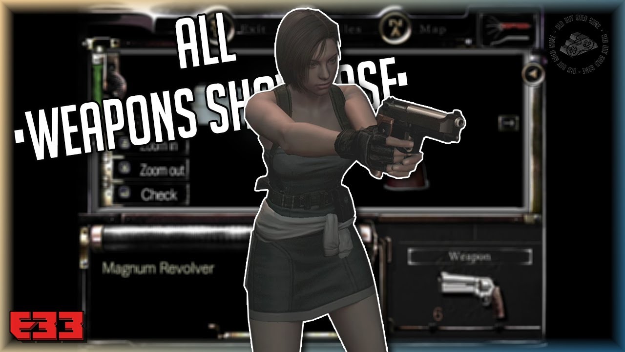 Resident Evil: Remake HD Remaster - All Weapons Showcase (With Real ...