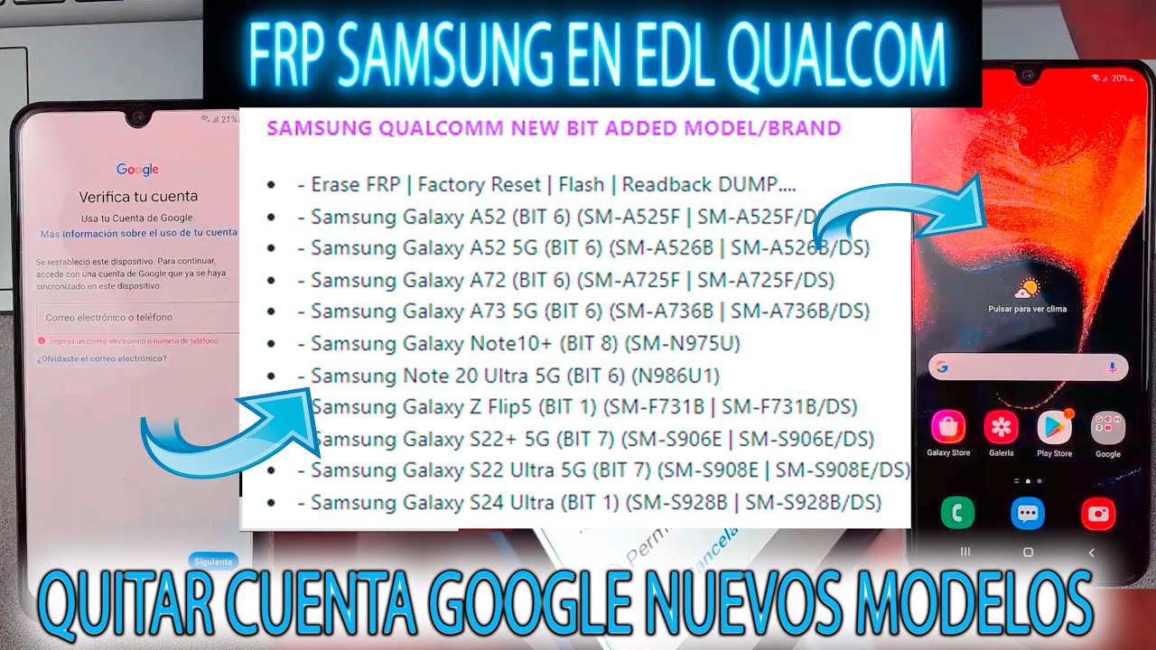 FRP SAMSUNG A52 A72 A73 NOTE 10 S22 S24 ULTRA UNLOCKTOOL UPDATE QUITAR ...