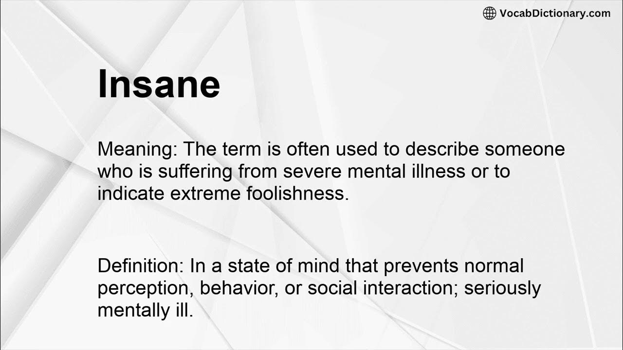 Insane Meaning YouTube insane-meaning-youtube
