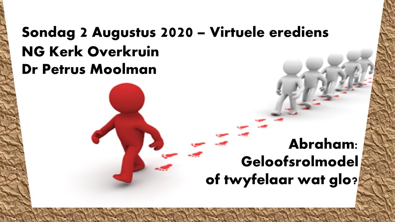 SONDAG 2 AUGUSTUS 2020 Dr Petrus Moolman Oggenddiens - YouTube