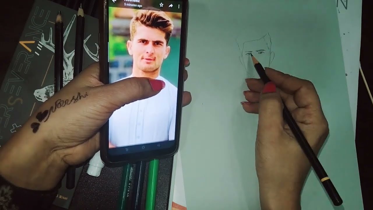 Shaheen Afridi / sketch drawing / how to draw #psl #art - YouTube