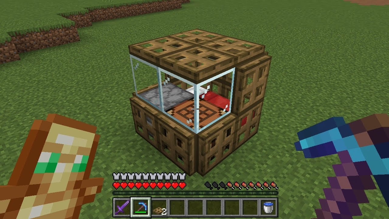 I Built The World's Smallest Minecraft Base - YouTube