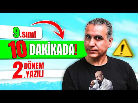 9.sınıf kimya 2.dönem 2.yazılı 10 dakikada hızlı tekrar