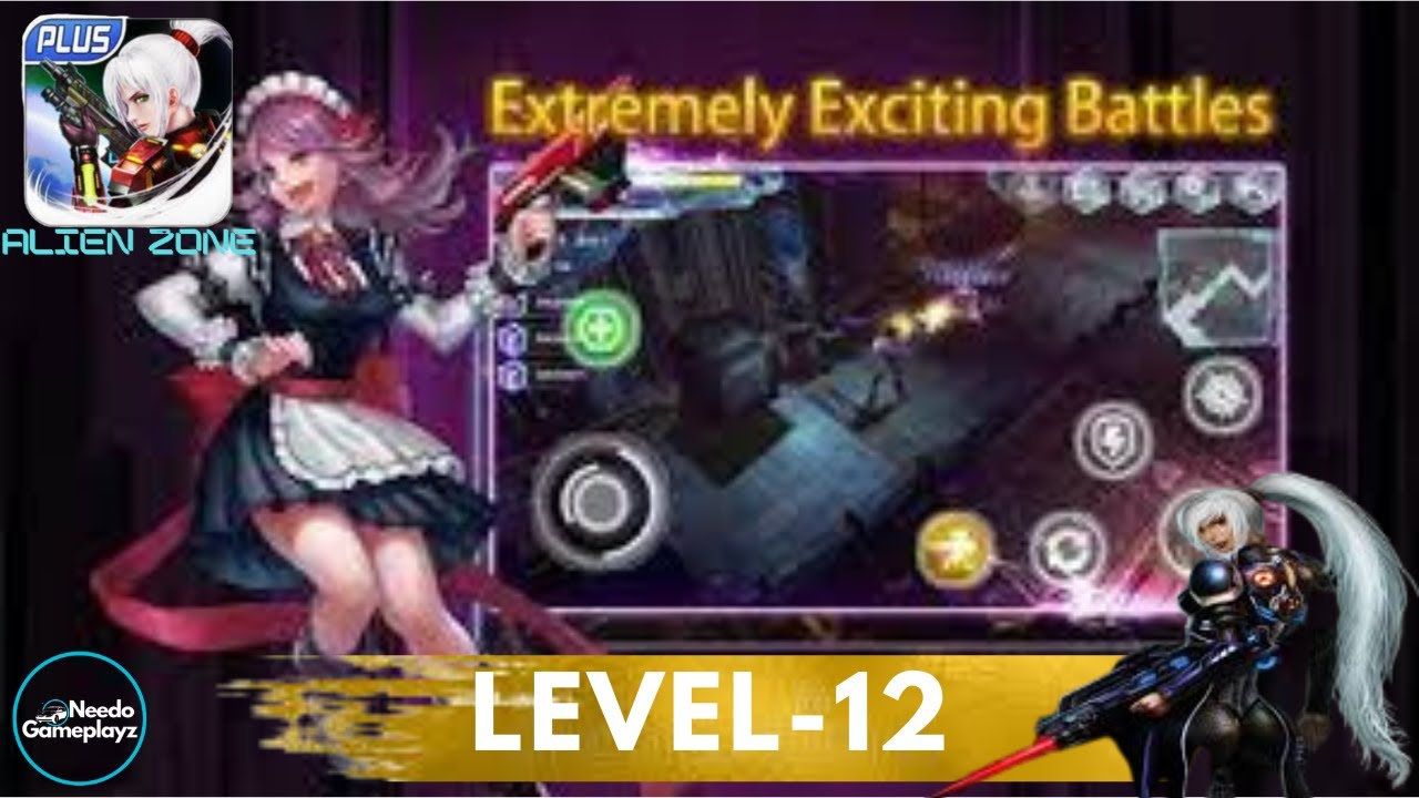 Alien zone plus level 12 | Alien zone plus gameplay | Alien shooter ...