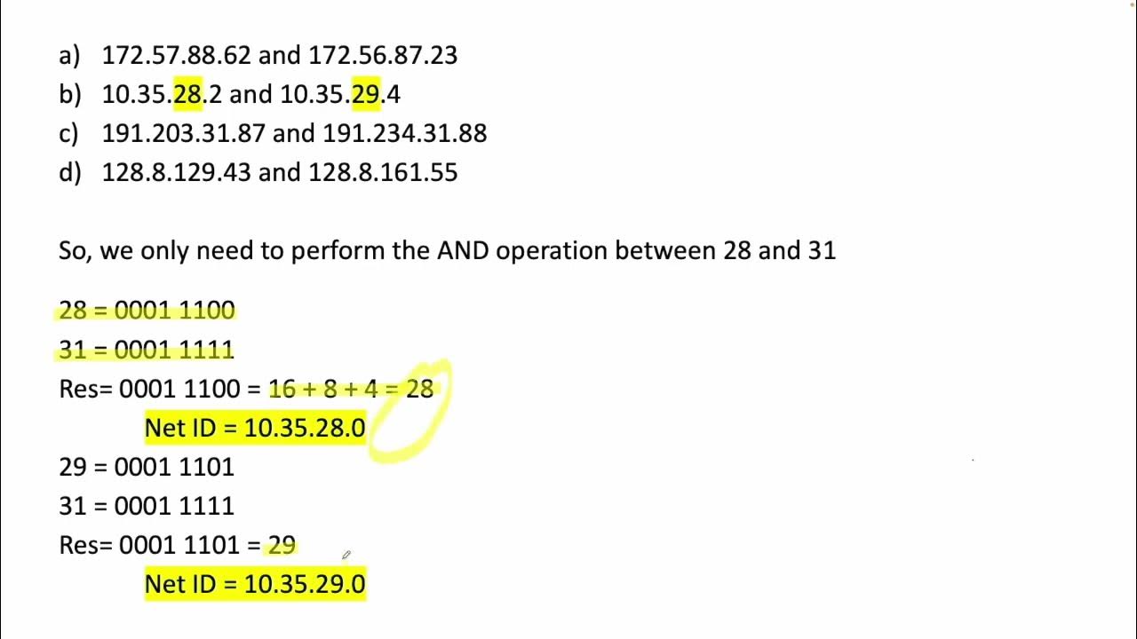 Computer Networks - Subnetting Problem Solution - GATE Exam 2003 - YouTube