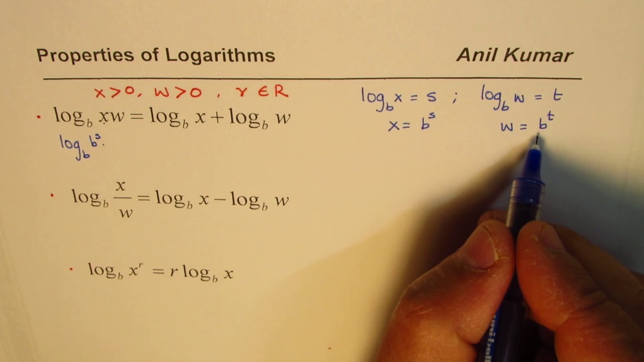 Simple Proof Of Laws Logarithms YouTube simple-proof-of-laws-logarithms-youtube