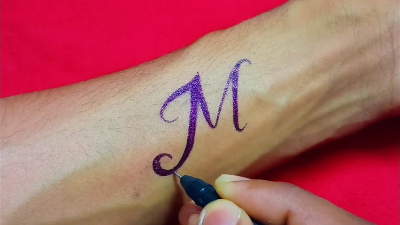 Cursive Letter M Tattoo Tattoo By Alex “M” #letters #script
