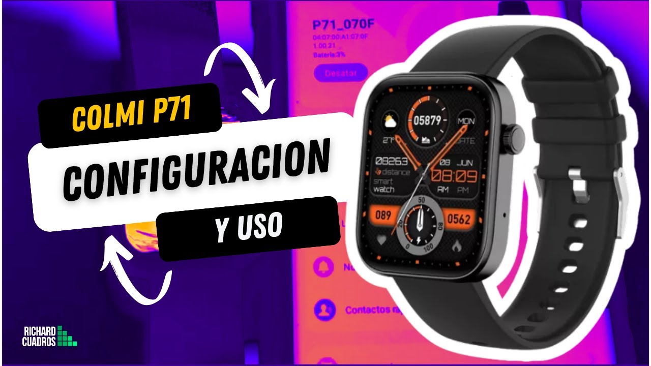 configuracion smartwatch Colmi P71 - YouTube