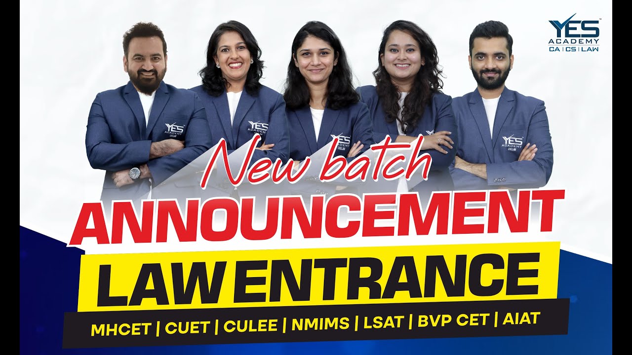 Batch Announcement Law Entrance 2024 | YES ACADEMY - YouTube