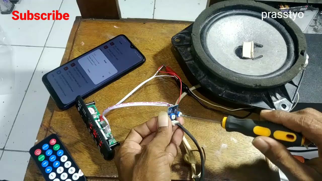 Amplifier pam 8406 2x 5 watt stereo - YouTube