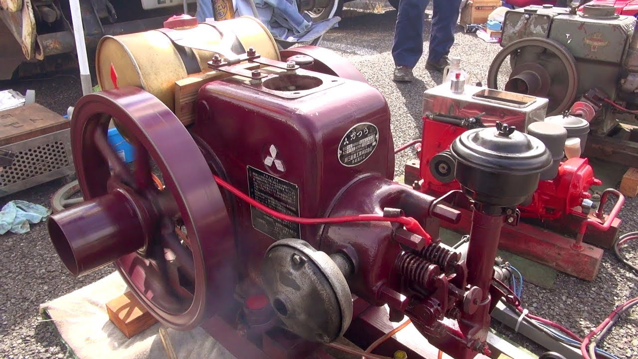 1950s KATSURA Engine Type M2 5.5hp [Old Engines in Japan] - YouTube