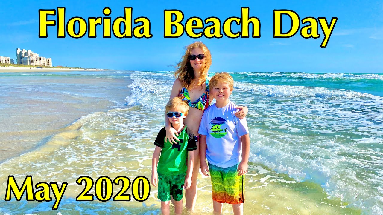 Florida BEACHES are OPEN - May 2020 Florida Beach Day 🌴 New Smyrna ...