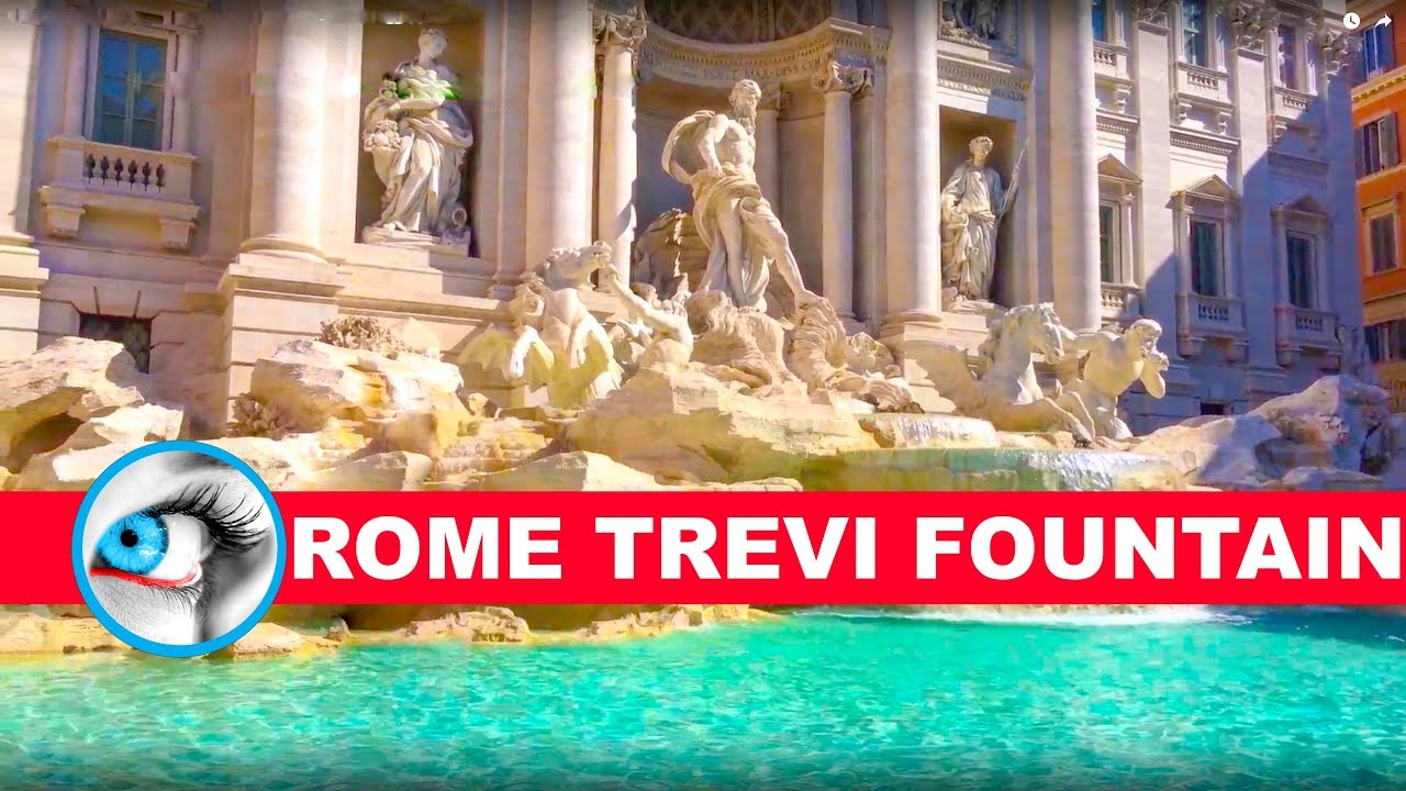 ROME TREVI FOUNTAIN - SHORT TOUR - 4K TRAVEL GUIDE - ITALY - YouTube