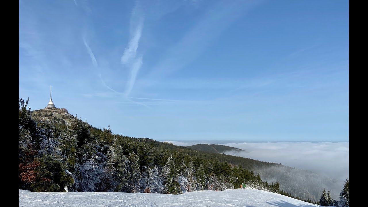 Mountain skiing : Czech Republic, Liberec, Jested - YouTube
