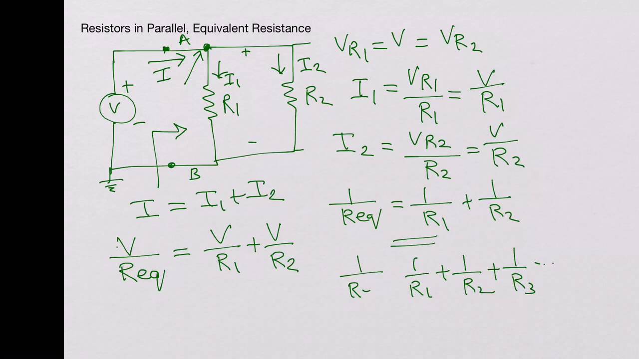 Resistors in Parallel, Equivalent Resistance - YouTube