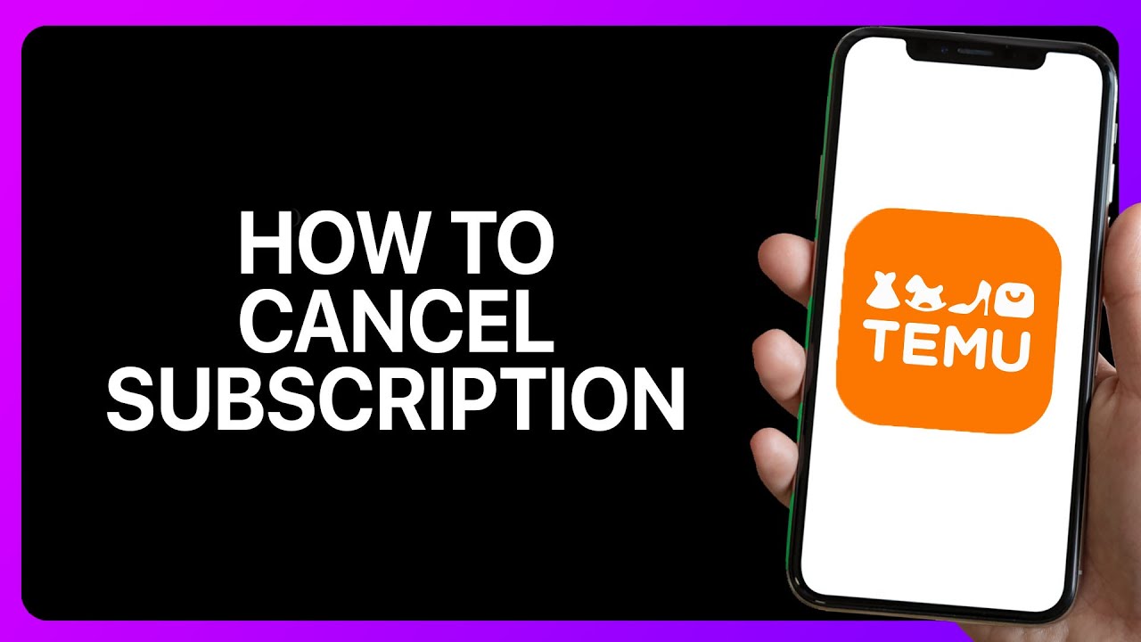 How To Cancel Temu Subscription Tutorial - YouTube