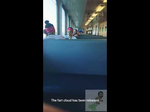 FACE TURNS UGLY FROM FART!