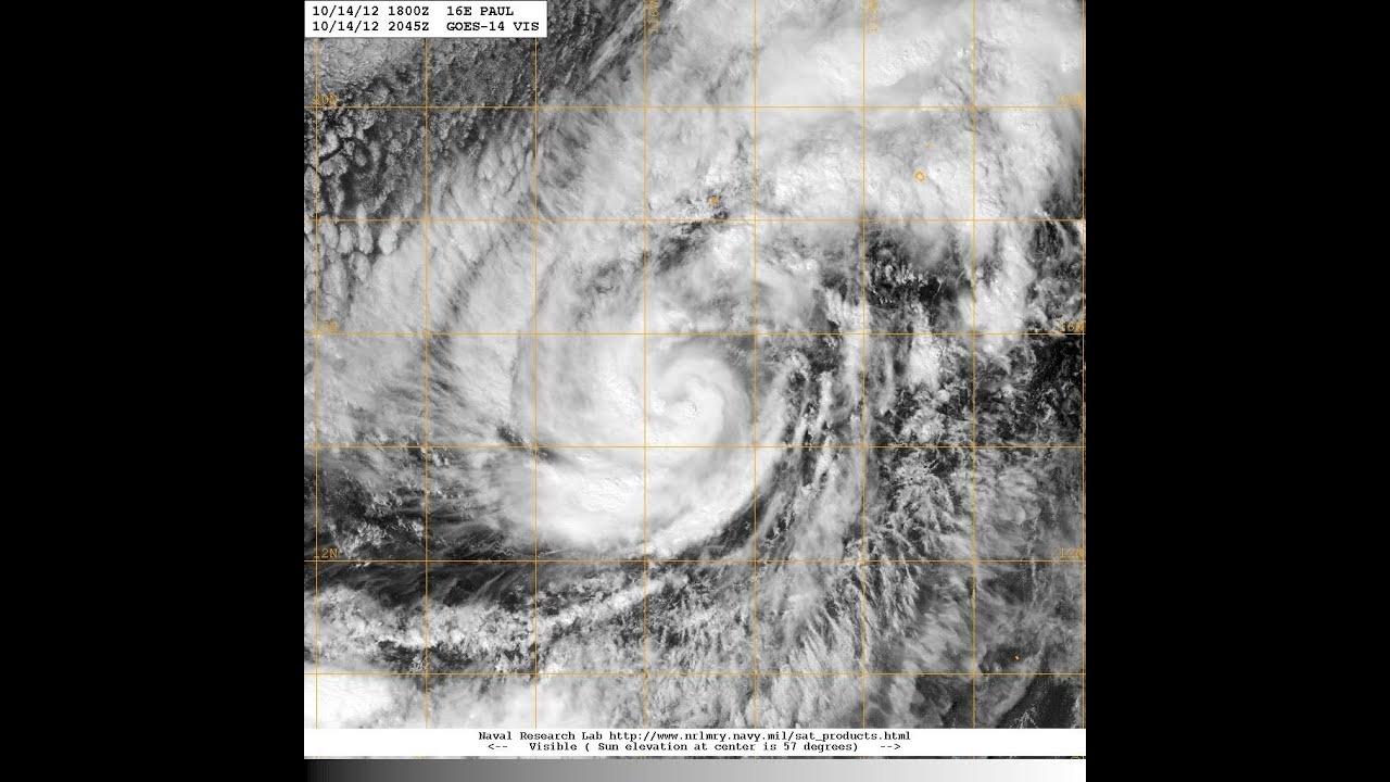 Hurricane Paul - Update 1 (Oct 15, 2012, 15:00 UTC) - YouTube
