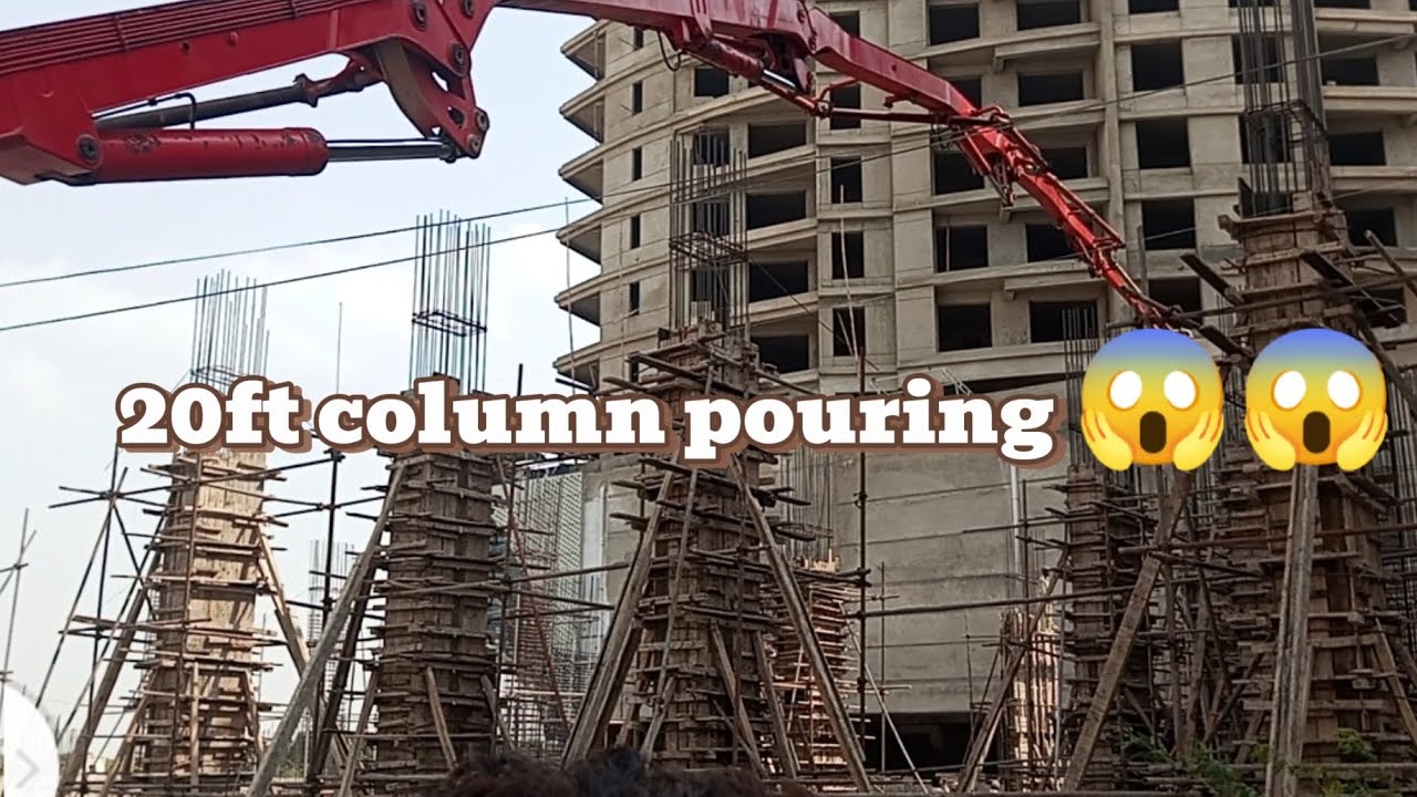 concrete column pouring 6000psi cylindrical concrete new dynamic ready ...
