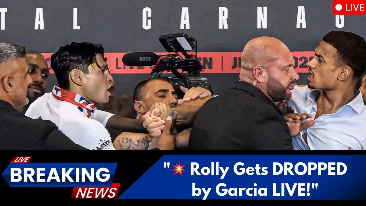shocking! "🔥 Ryan Garcia SENDS Rolly Romero Flying OFF the Stage in ...