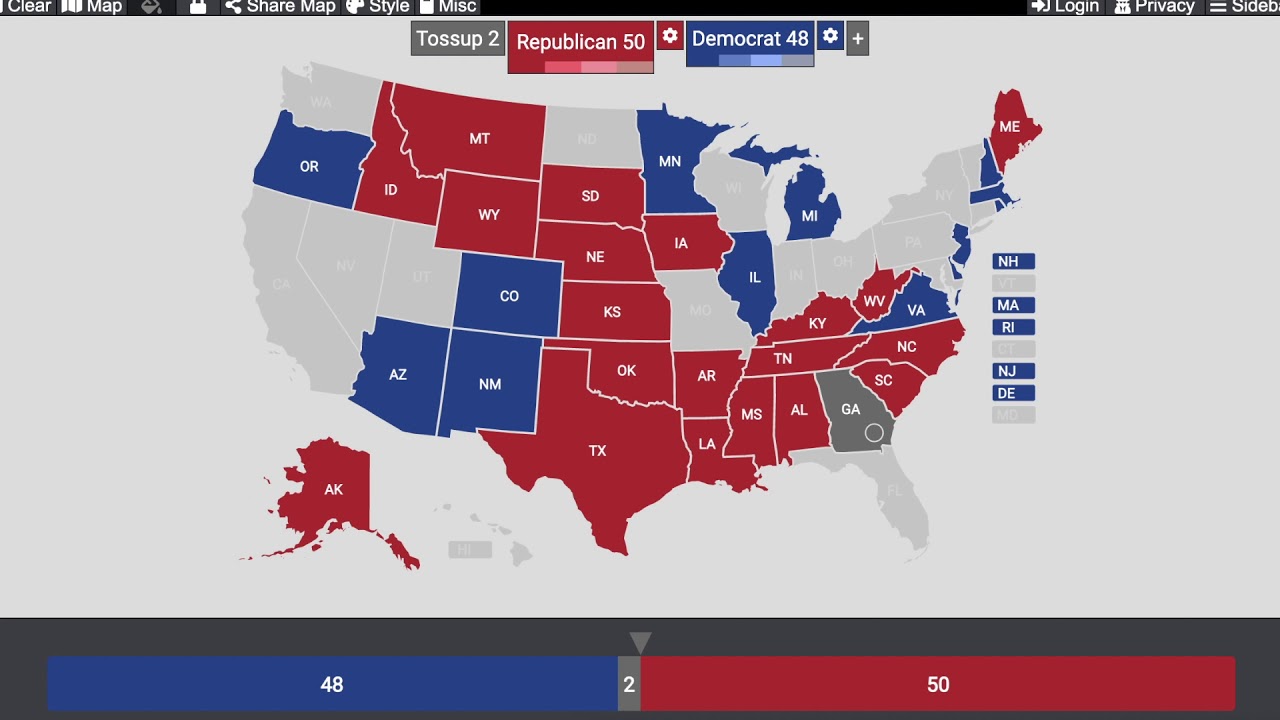 My 2021 Georgia Senate Runoff Prediction 1 Hour Before Polls Close - YouTube
