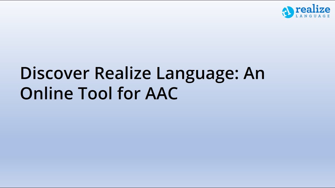 Discover Realize Language - YouTube