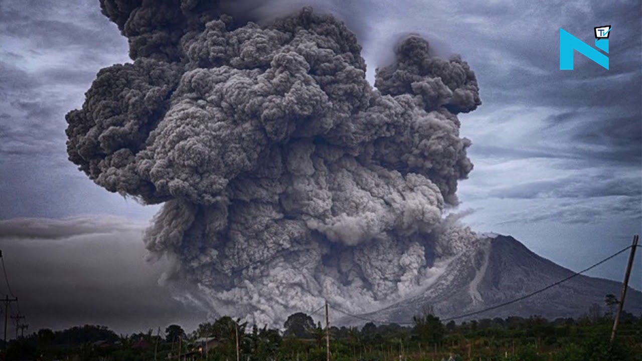 Silent volcano erupts after 54 years in Indonesia, no flights - YouTube