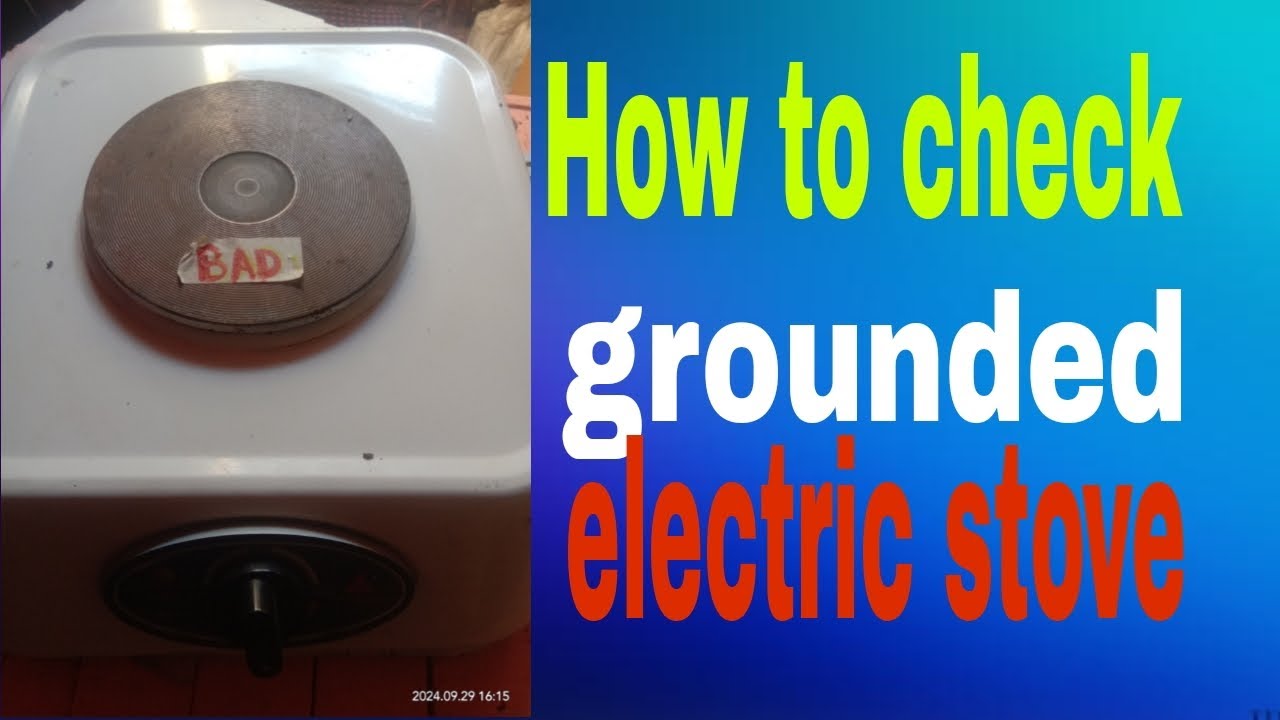 How to check grounded electric stove - YouTube