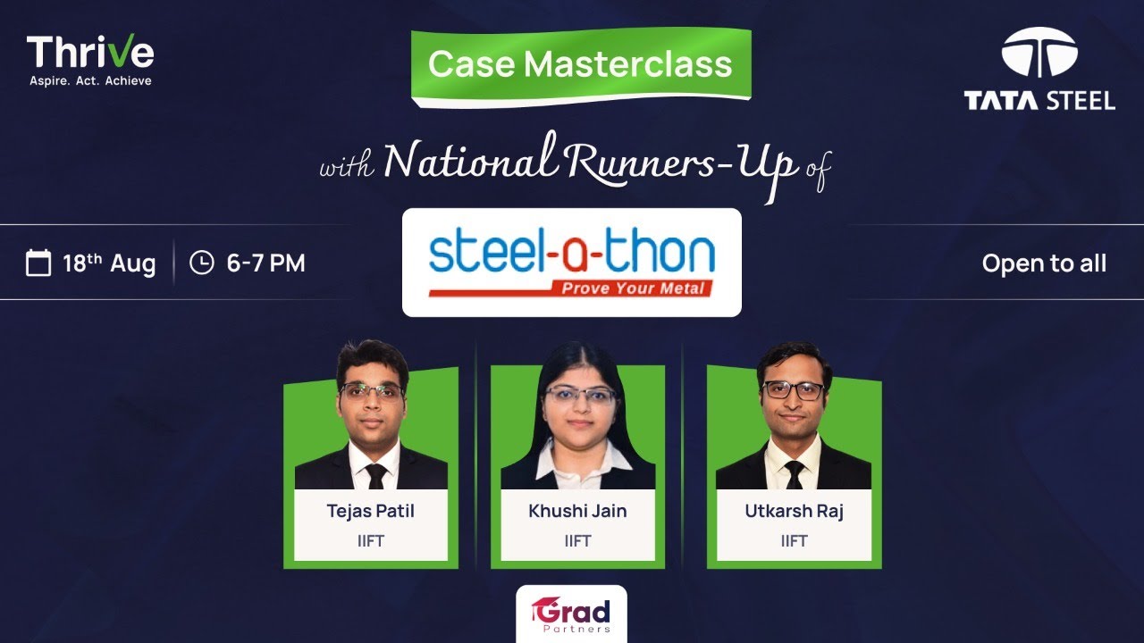 Masterclass on Tata Steel-a-thon | Thrive with Grad Partners - YouTube