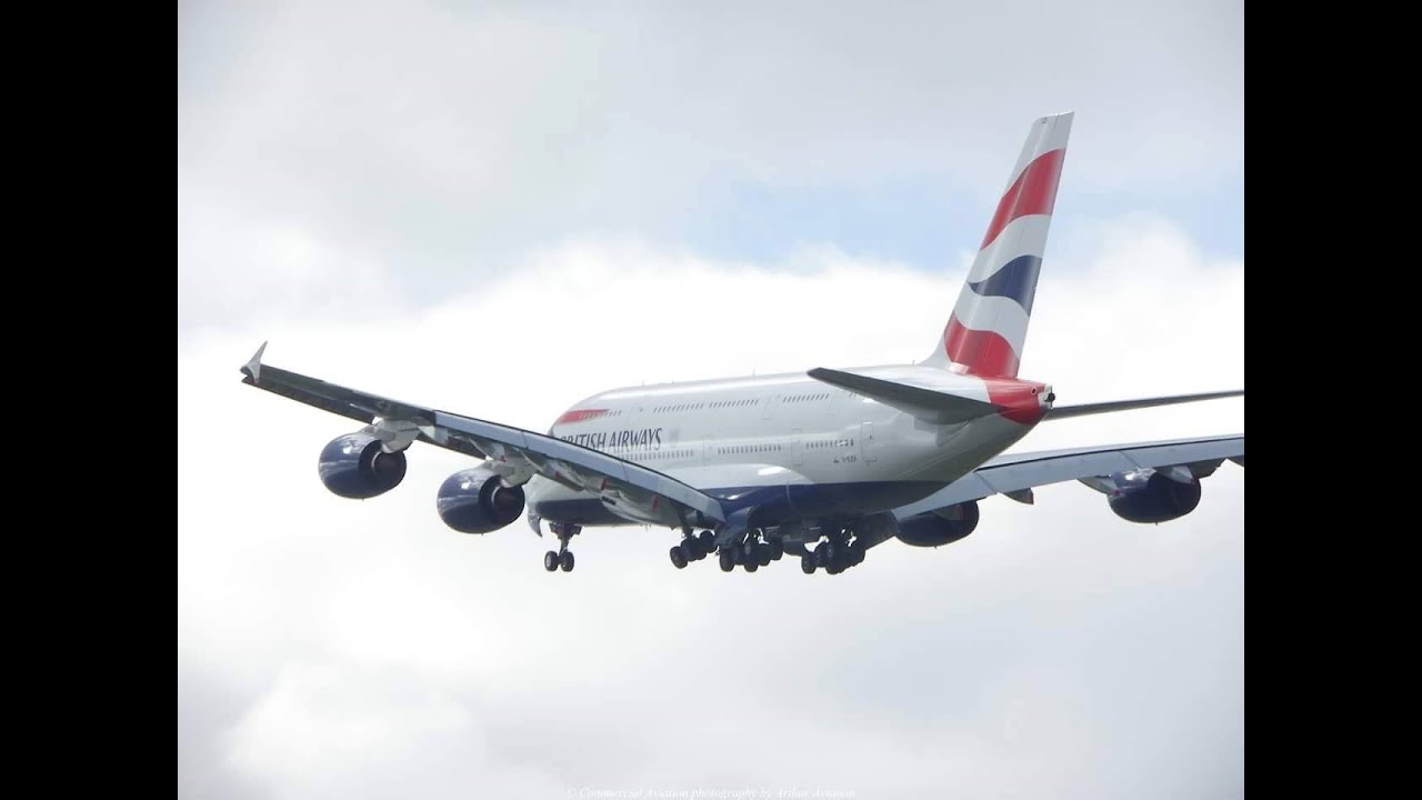 Airbus A380 British Airways || Pilot Training || LFLX || HD - YouTube