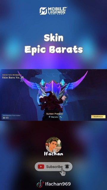 JAJAN SKIN EPIC BARATS 🦈 #mlbb #mlhighlights #mlbbhighlights - YouTube