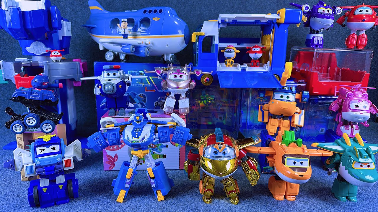 17-minutes of satisfying unboxing, cool Super Wings Space Base Set ...