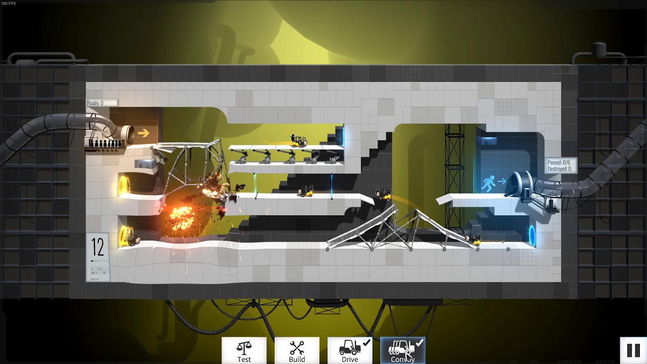 Bridge Constructor Portal Level 12 - YouTube