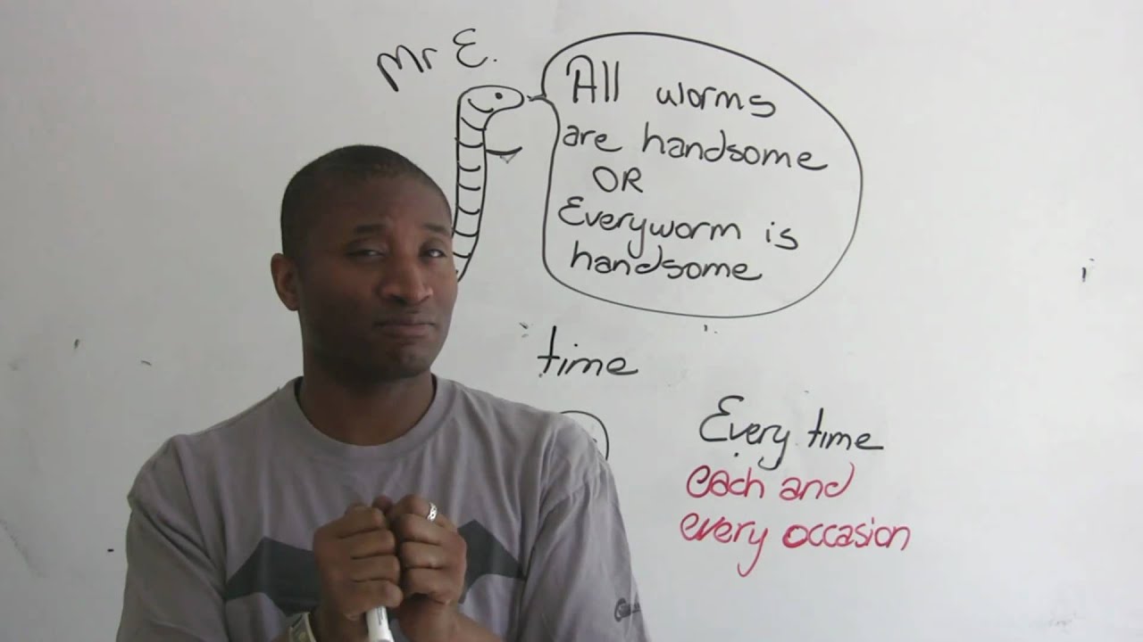 English Grammar - "All" & "Every" - What's the difference? - YouTube