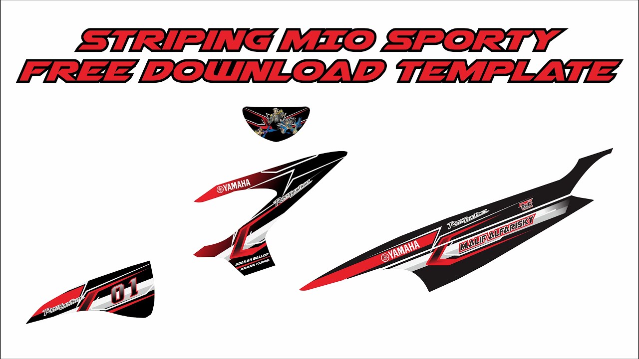Striping Mio Sporty #4 || Free Download Template - YouTube