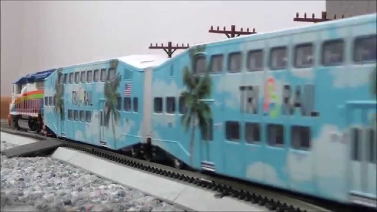 HO scale Tri-rail GP50 - YouTube